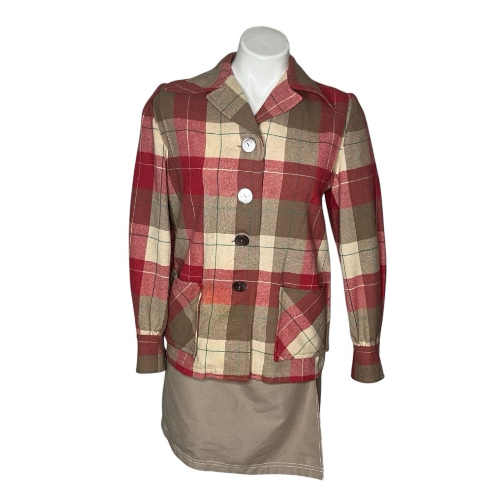 Pendleton Wool Plaid Jacket Overshirt The 49er Red Wo… - Gem
